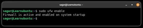 using ufw firewall commands in ubuntu