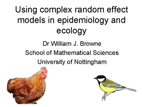 Using Complex Random Effect Models In Epidemiology And