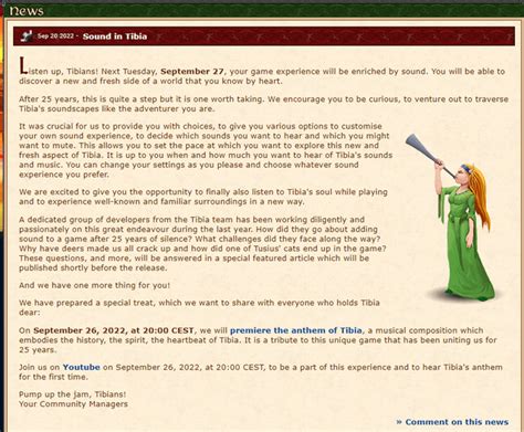 after 25 years sound is finally coming to tibia mmo r asmongold