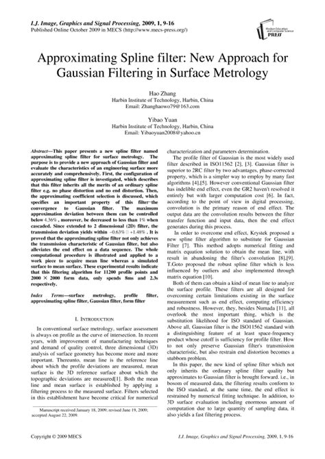 Approximating Spline Filter New Approach For Gaussian Filtering In