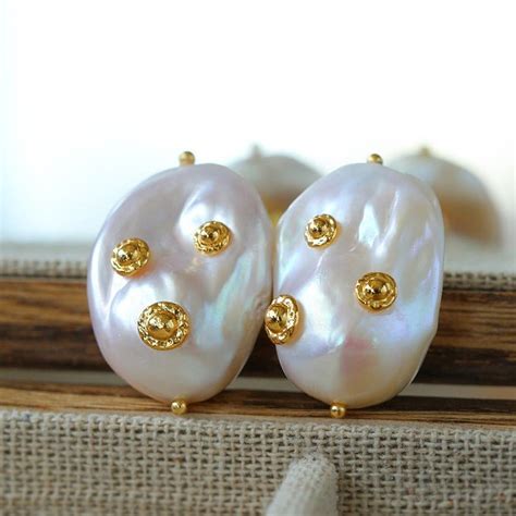 Chic Luxury Artisanal Baroque Pearls Earrings Floysun