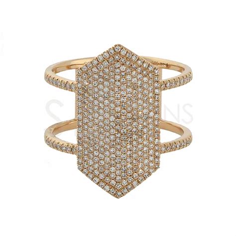 Diamond Shield Ring At Rs 62211 Piece Shield Ring In Kochi Id 13737226988