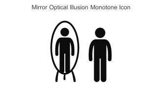 Mirror Optical Illusion Monotone Icon In Powerpoint Pptx Png And Editable Eps Format PPT Slide