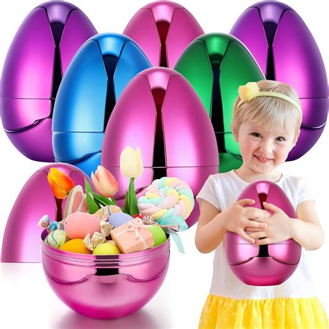 Miniinflat 6 Pieces Jumbo Easter Eggs 10 Inch Extra Large