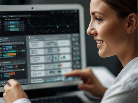 Businessman Interacting With Futuristic Graphic Person In Futuristic