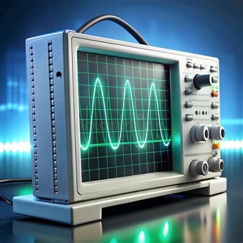a digital oscilloscope showcasing various waveforms in action