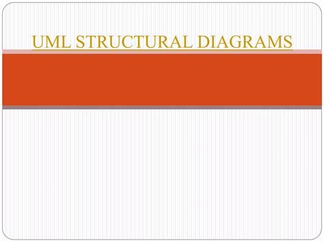 Uml Structural Diagrams Pptx