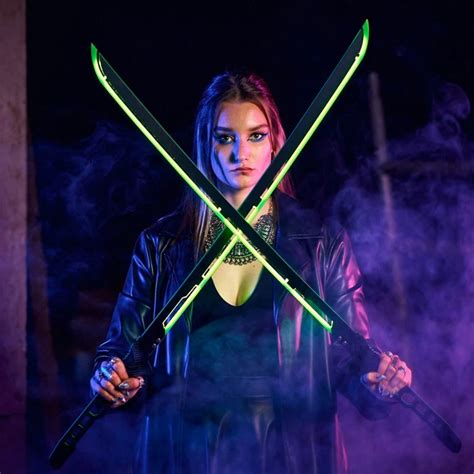 Phantom Green Led Katana Cyberpunk Prop Replica Cosplay T Sword