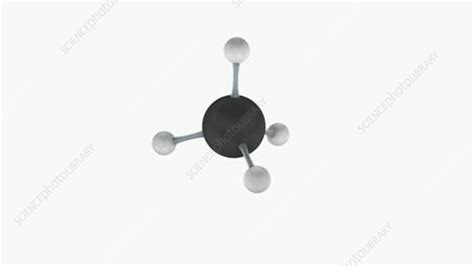 Tetrahedral Molecule Ch4 Stock Video Clip K004 3558 Science Photo Library