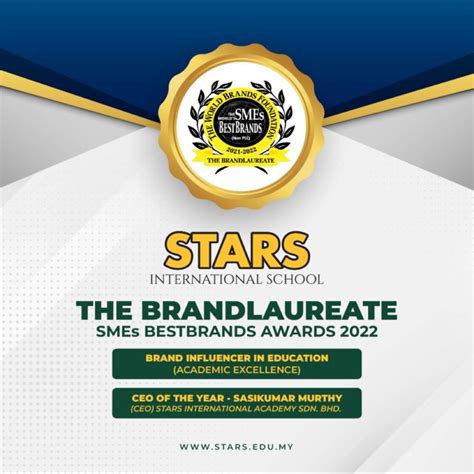 Brandlaureate Awards2022 Starsinternationalschool Sasikumar Murthy