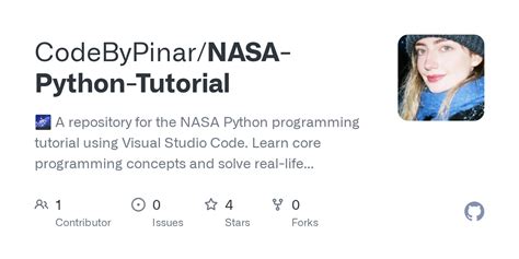 Github Codebypinarnasa Python Tutorial 🌌 A Repository For The Nasa