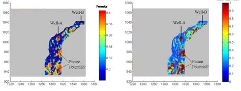 14 Map Of Porosity Left And Map Of Sand Shale Ratio