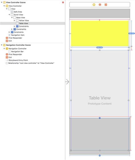 Ios How To Make A Table View Inside Scroll View Stack Overflow
