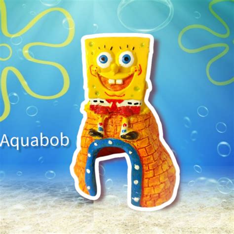 Jual Aksesoris Aquarium Rumah Ikan Spongebob Shopee Indonesia