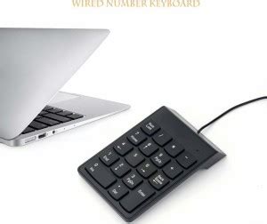 Wifton Keyboard Wired USB Numeric Keypad Slim Keys X Wired USB Laptop Keyboard Wifton