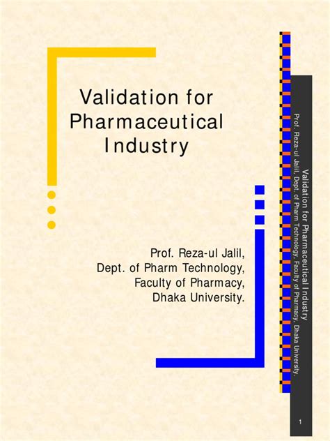 Validation For Pharmaceutical Industrypdf Verification And