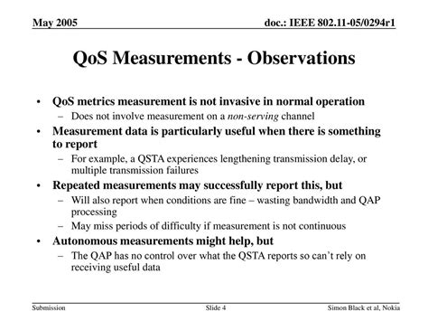 Triggered QoS Measurements Ppt Download