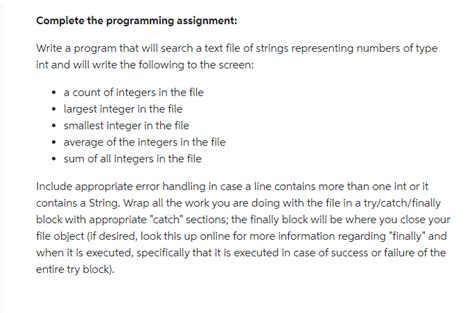 Solved Complete The Programming Assignment Write A Program