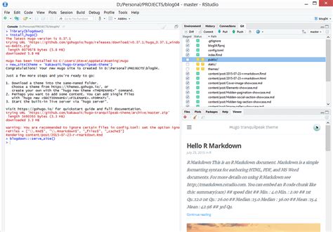 Blogdown Unable To Stage And Commit RStudio IDE Posit Community