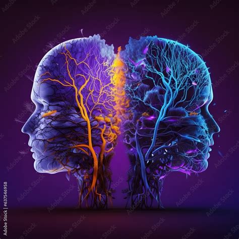Siamese Twins Ai Neural Networks Innovation Idea Man Neuro Interface