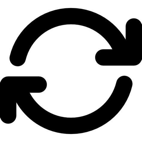 Refresh Arrows Circle With Clockwise Rotation Free Arrows Icons