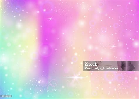 카와이 패턴 핑크 프린세스 그라데이션 소녀 배경입니다 동화 속 신비로운 메시 보라색 파스텔 초대장 라일락 다채로운 홀로그램입니다 요정 질감입니다 네온 카와이 패턴 1980