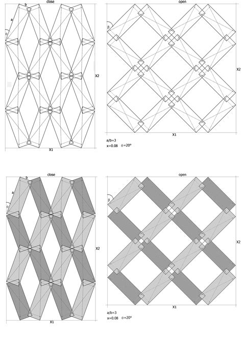 Studies Of Auxetic Structures Assembled From Rotating Rectangles