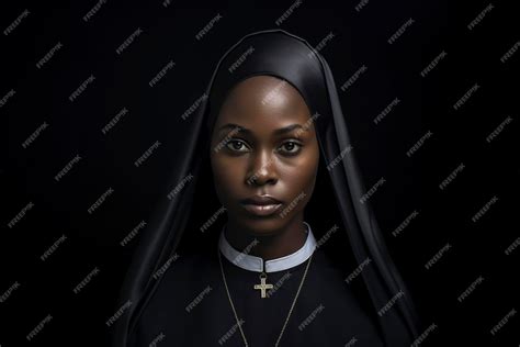 Premium Photo Black African Catholic Nun Sister