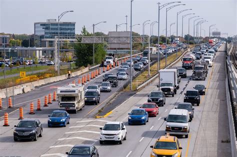 Traffic Jam On Highway A 10 In Brossard Editorial Image Image Of