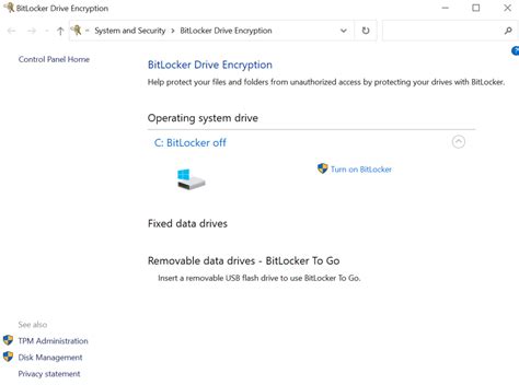 How To Enable Full Disk Encryption On Windows 10 Tibcert Knowledge Base