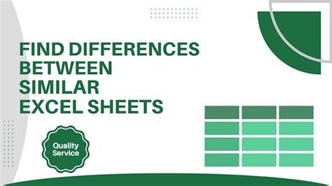 Find Differences Between Similar Excel Sheets By Pritamroy2001 Fiverr