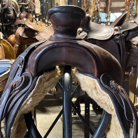 15” Jim Palm Plain Rope Saddle Ebay