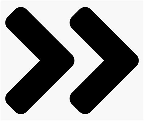 Fas Fa Angle Double Right Hd Png Download Kindpng