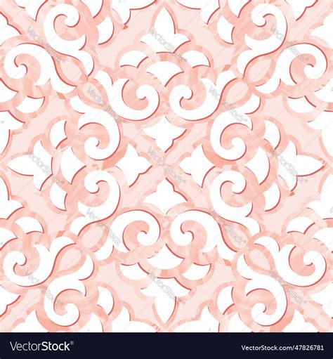 Abstract Floral Seamless Pattern Mosaic Royalty Free Vector
