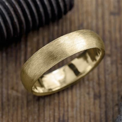 Matte Gold Mens Wedding Band 60 Photos