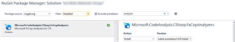 Cannot Run Code Analysis Analyzer In Visual Studio 2015 Stack Overflow