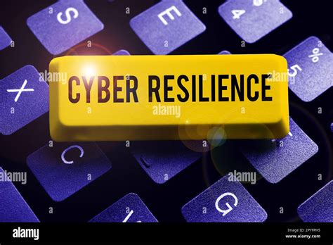 Conceptual Caption Cyber Resilience Internet Concept Measure Of How Well An Enterprise Can