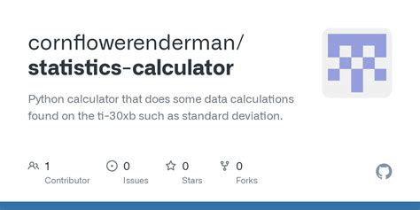 Github Cornflowerendermanstatistics Calculator Python Calculator