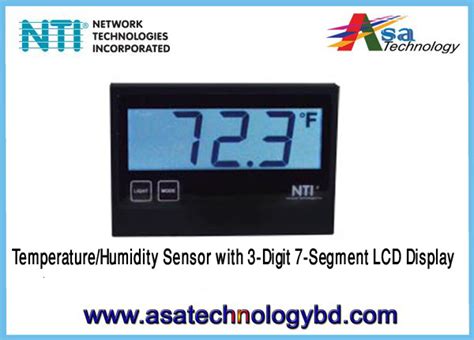 Asa Technology Temperature Humidity Sensor With3 Digit 7segment Lcd Display Environment