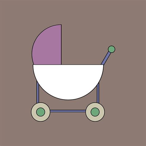 플랫 아이콘 디자인 컬렉션 유모차 벡터 Eps Ai Uidownload