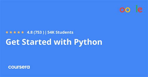 Get Started With Python Coursera