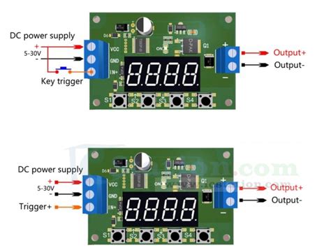 Dc 5v 30v Multi Function Trigger Cycle Timer Mos Delay Controller Module