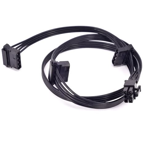 Aliexpress Com Buy PCIe 6Pin To 3 IDE Peripheral 4Pin Molex Power Cable Port Multiplier For
