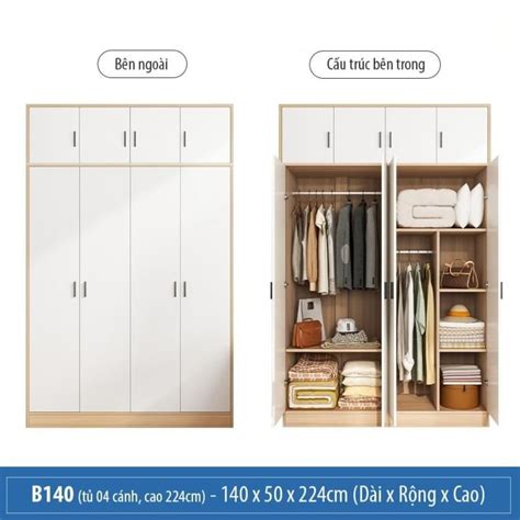 Các Kích Thước Tủ Quần Áo Tiêu Chuẩn Phổ Biến Nhất Hiện Nay
