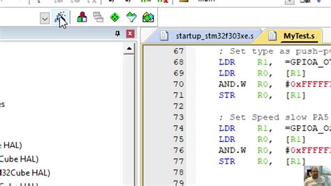 arm keil short tutorial on assembly language build and debug youtube