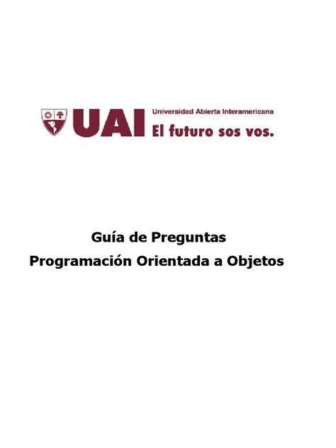guias programación orientada a objetos resuelto pdf