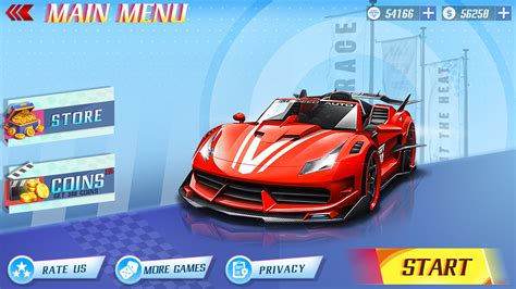 Car Racing Game Ui Design Behance