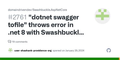 Dotnet Swagger Tofile Throws Error In Net With Swashbuckle V Or Says Compatibility
