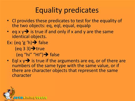 Lisppredicates In Lisp Pptx