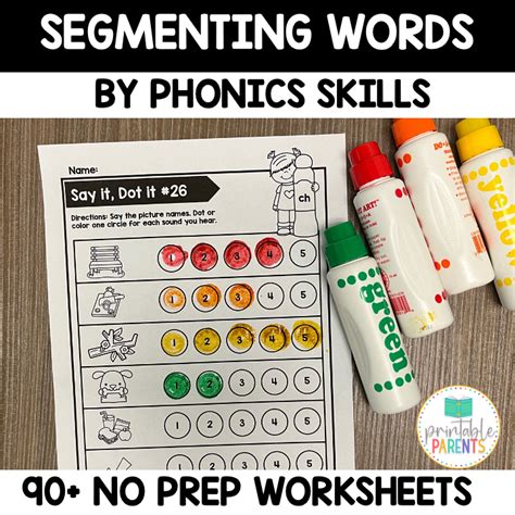Segmenting Words Worksheets Worksheets Library